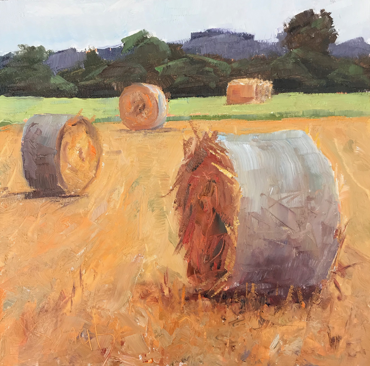 August 4, 2019 6″ x 6″ $275 unframed | The Art of Jonah Jones